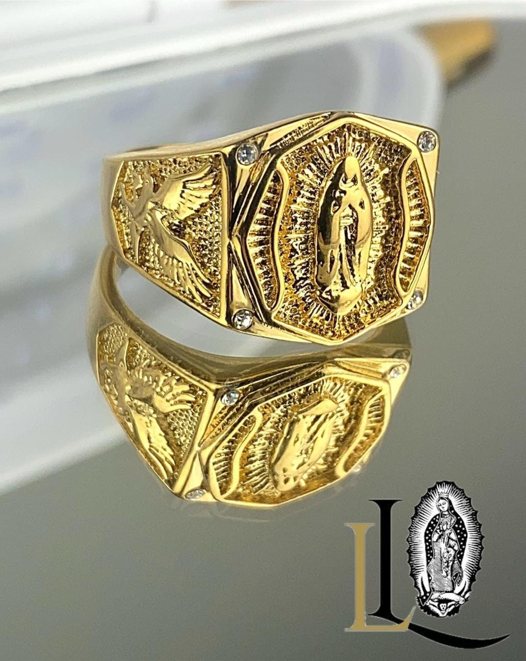 Virgen De Guadalupe Ring Stainless Steel Religious Catholics Ring ...