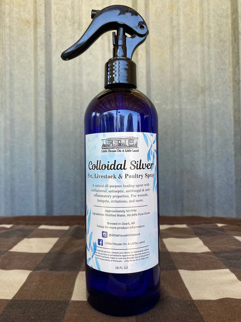 Colloidal Silver Pet Poultry and Livestock Wound Spray - Etsy
