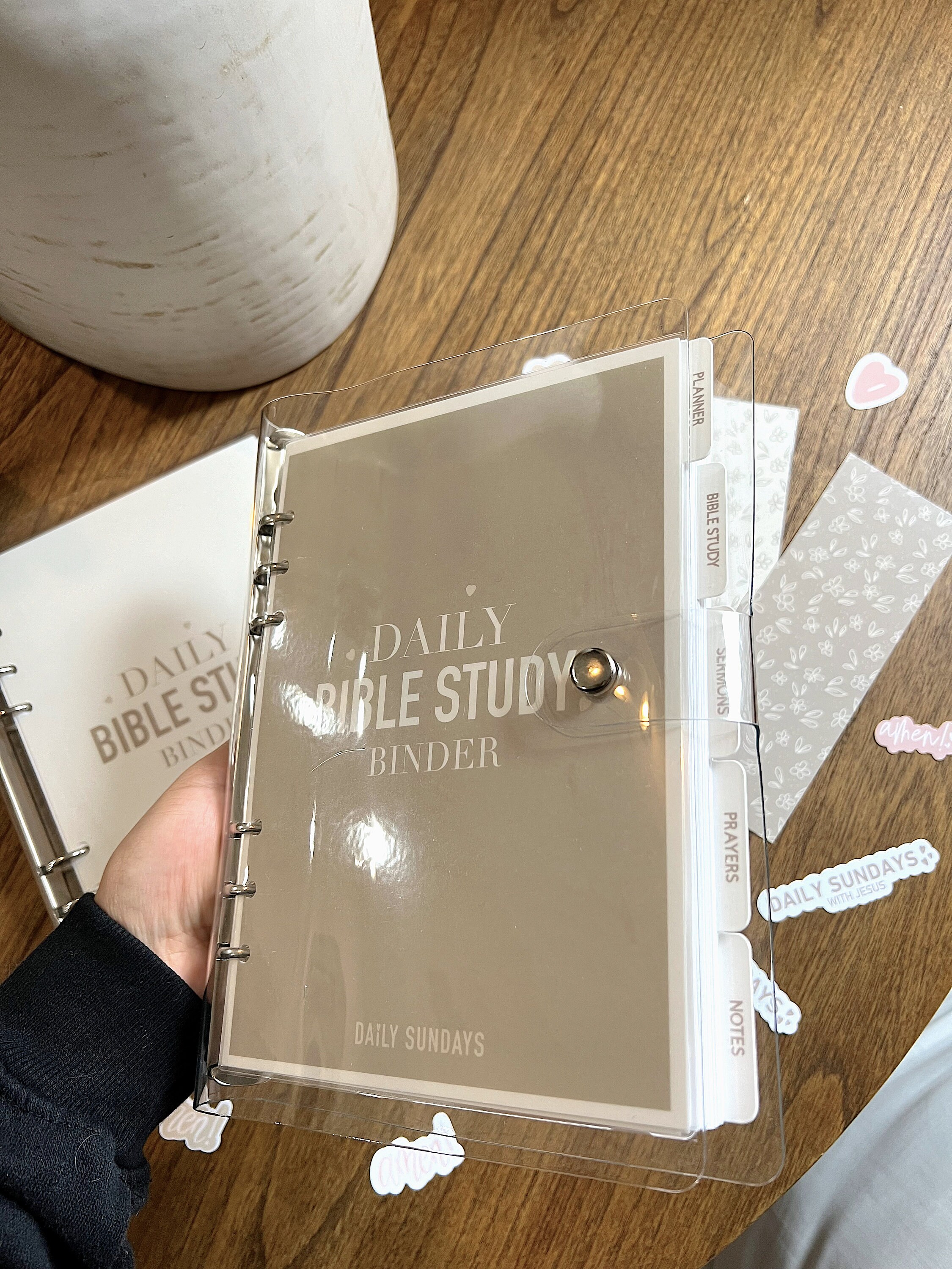 The Daily Bible Study Binder Bible Study Tools Undated 6 Months Planner ...