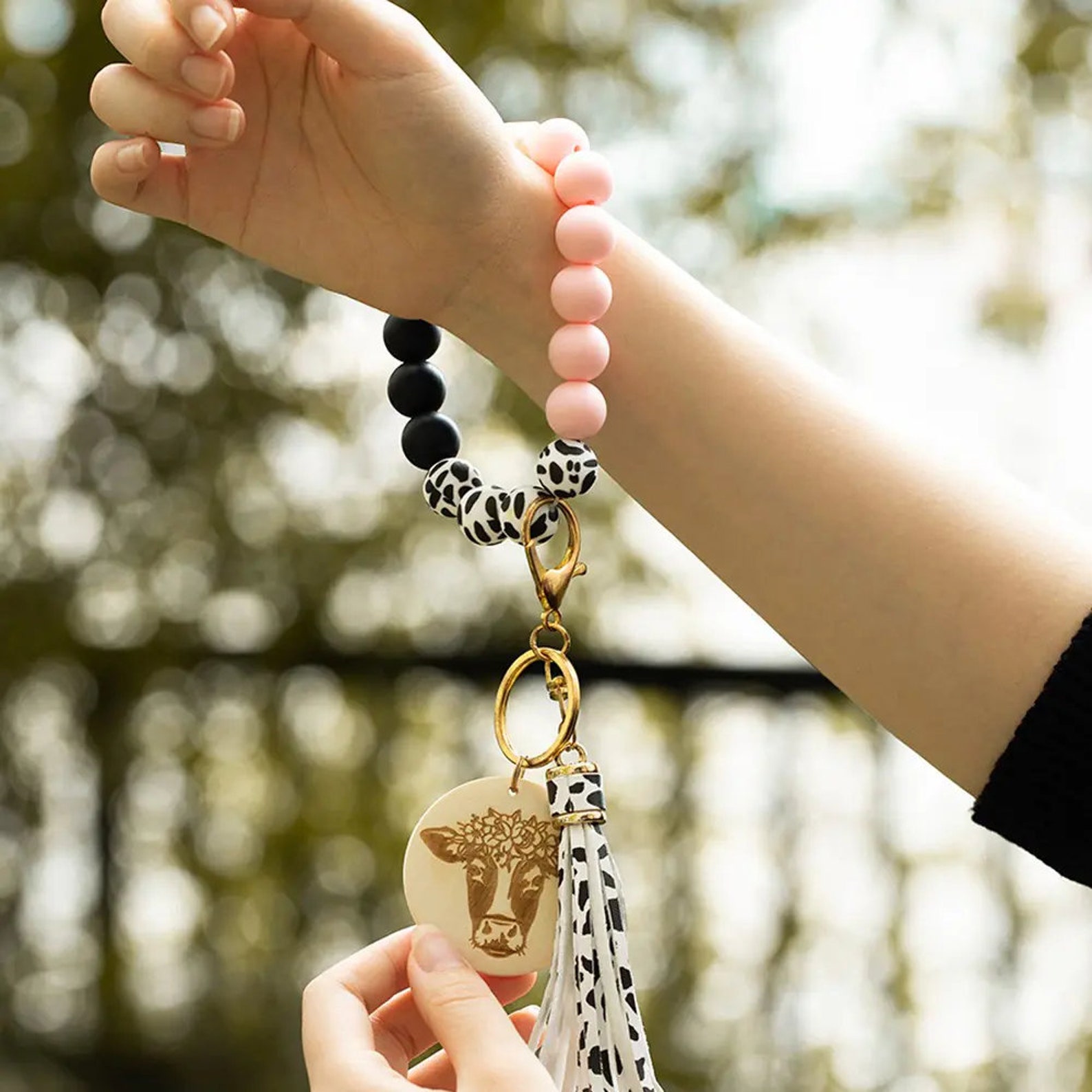 Beaded Keychain, Name Keychain, Rodeo, Custom Keychain, Western Style ...