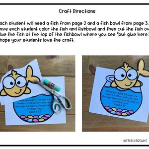 Christian Kids Craft Fish Bible Isaiah 43:2 Summer Educational ...