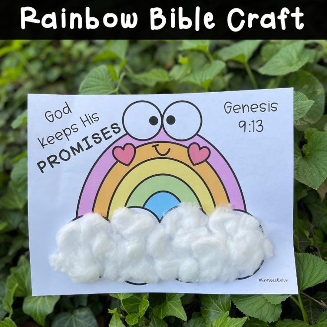 Noah's Ark Rainbow Craft: Sunday School Bible Lesson (digital Download ...