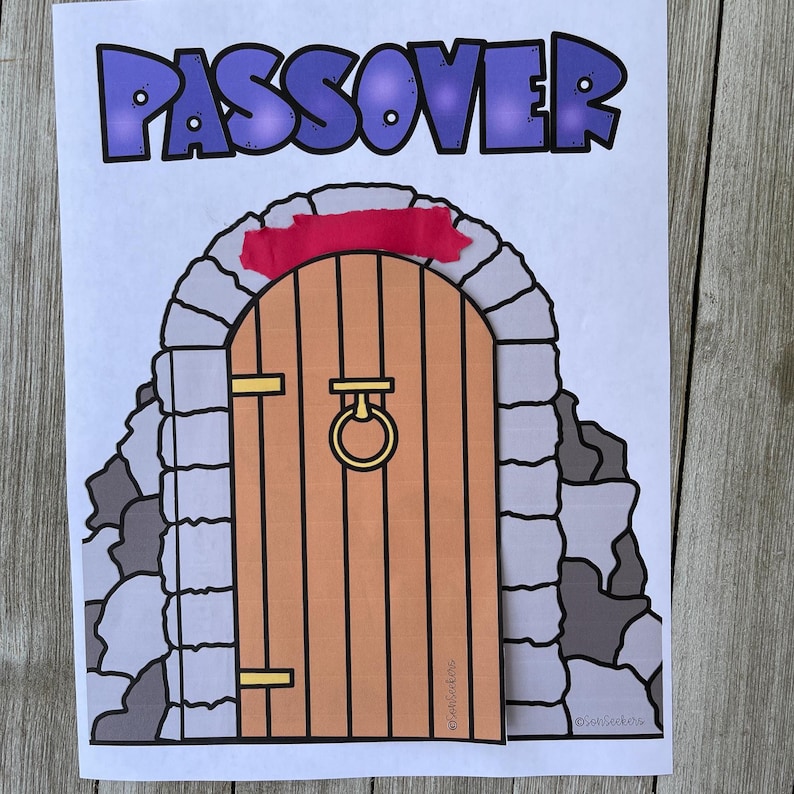 The Passover Bible Craft | Sunday School | Exodus 12:13 the Last Plague ...