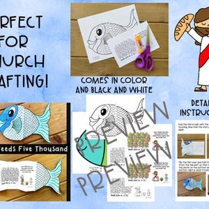 Loaves and Fish Bible Craft: Jesus Feeds 5000 Activity (printable PDF ...