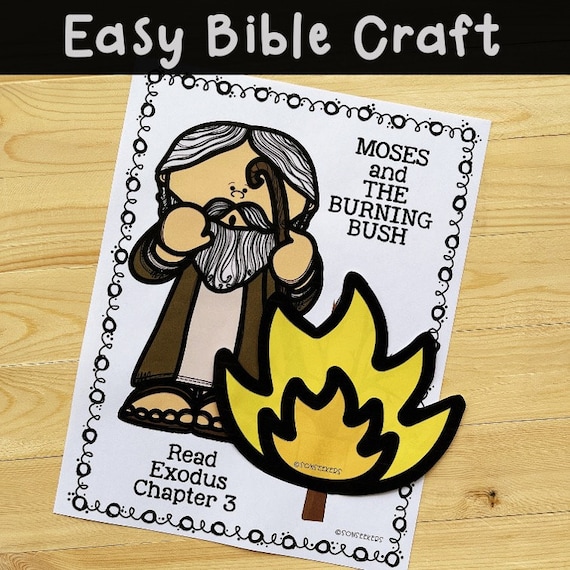 Burning Bush Moses Craft