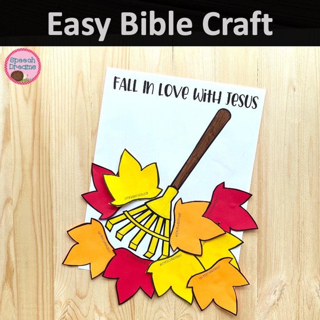 Fall Rake Christian Bible Craft for Kids | Sunday School - Etsy