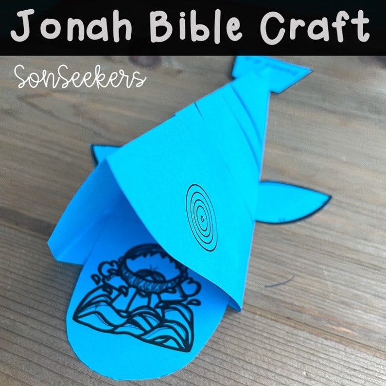 Jonah and the Whale Bible Craft: Christian Kids Activity - Etsy