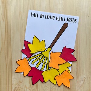 Fall Rake Christian Bible Craft for Kids | Sunday School - Etsy
