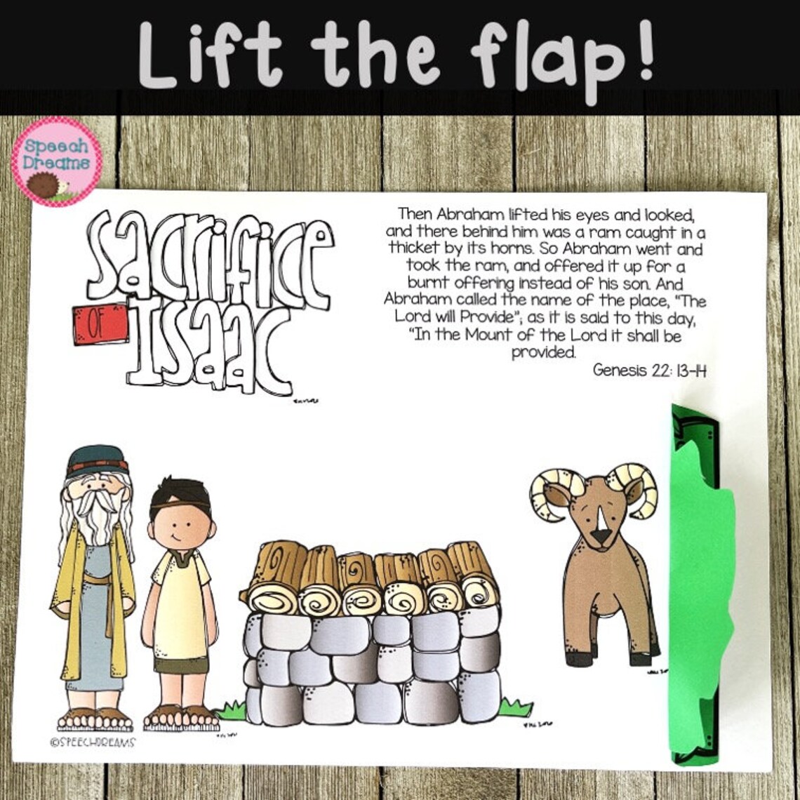 Abraham and Isaac Bible Story Craft: Homeschool Activity (printable ...