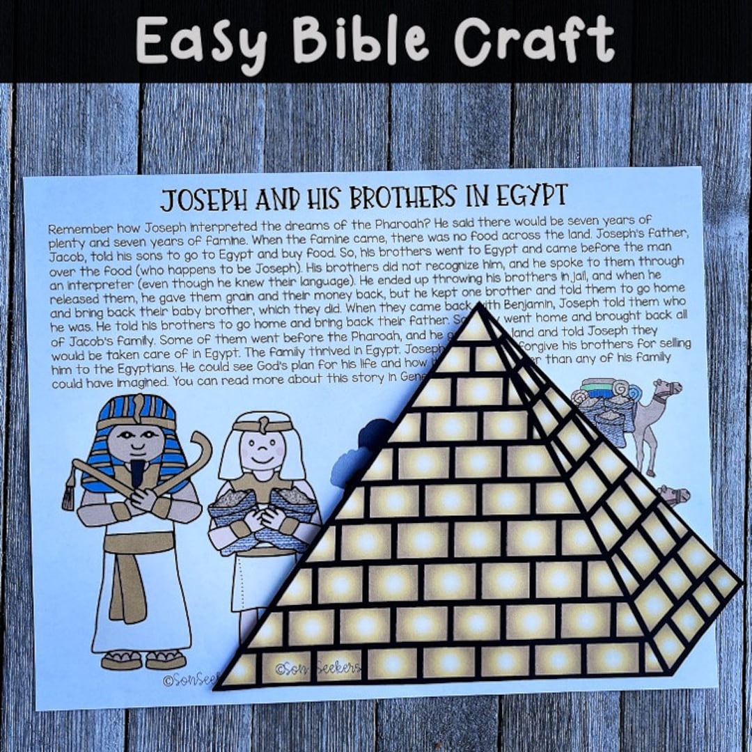 Joseph and His Brothers Bible Craft: Sunday School Scripture Study ...