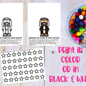 Abraham Bible Craft for Kids the Father of Many Nations - Etsy
