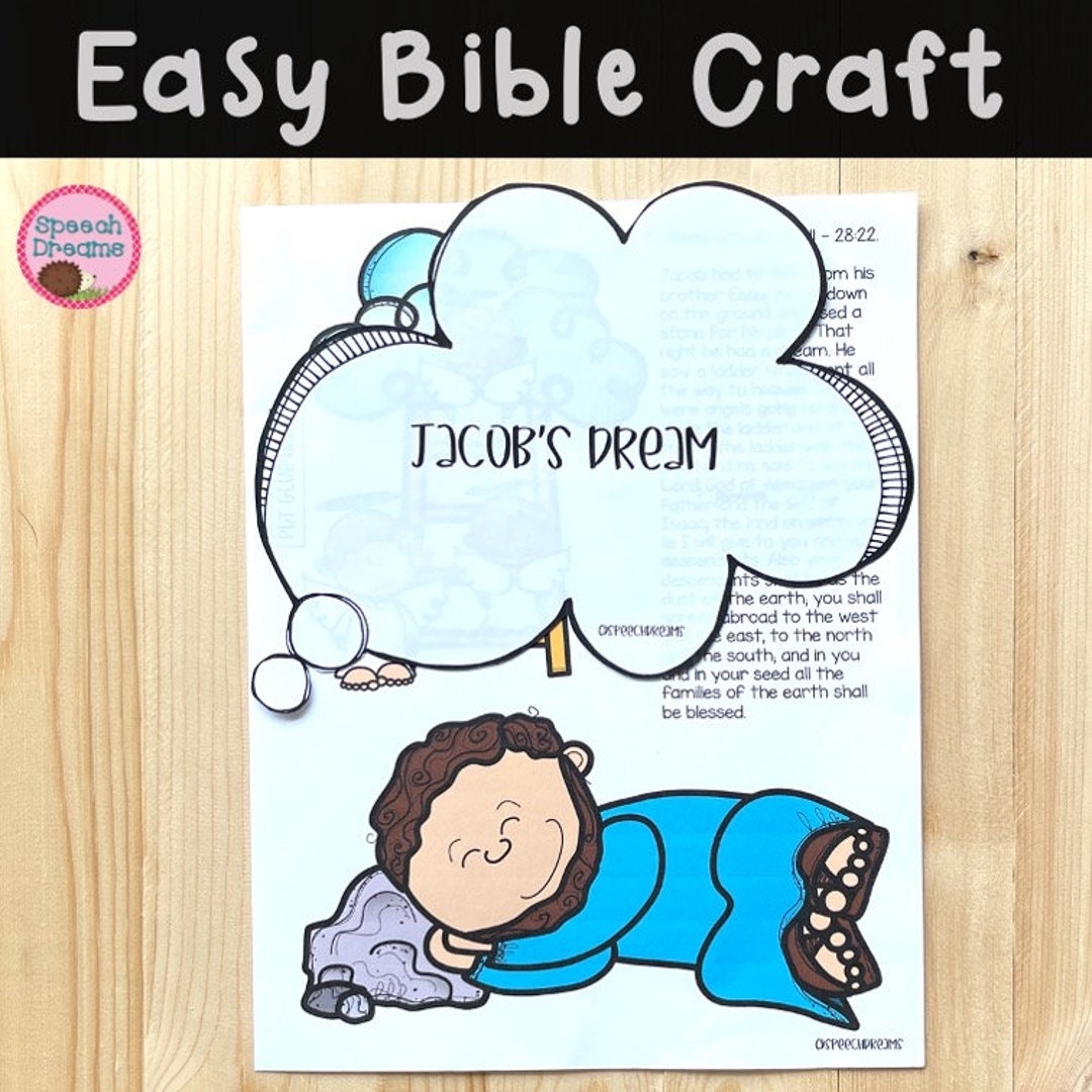 Jacobs Ladder Christian Bible Craft for Kids | Sunday School - Etsy