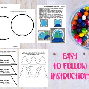 Snow Globe Winter Bible Craft for Church Kids - Etsy