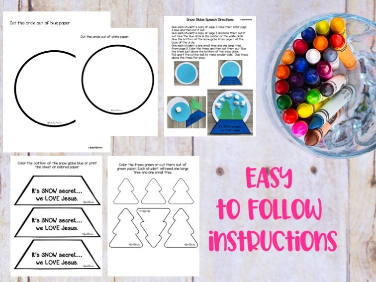 Snow Globe Winter Bible Craft for Church Kids - Etsy