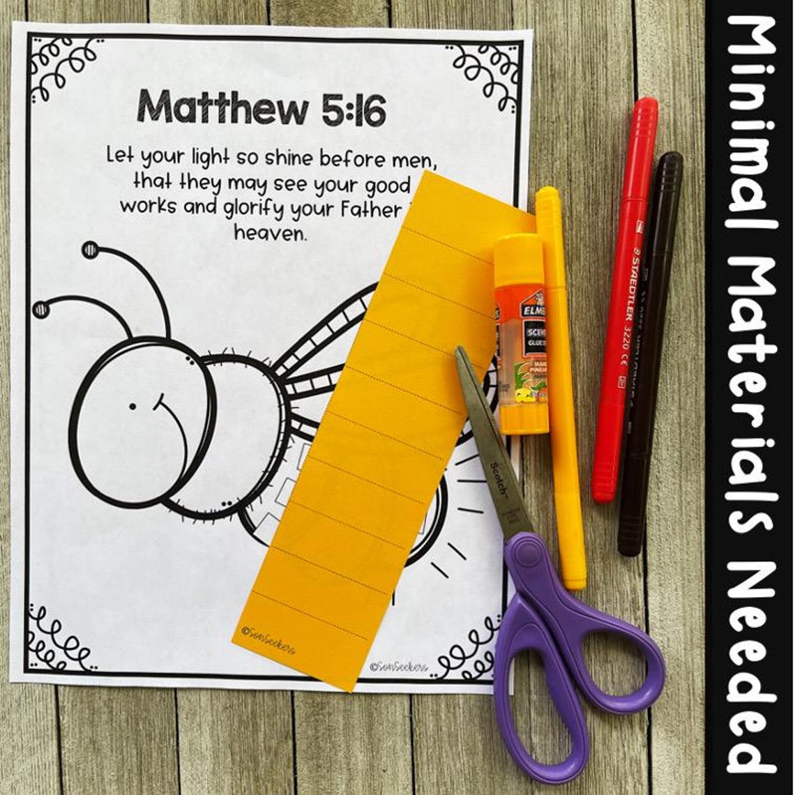 Christian Craft for Kids | Sunday School Matthew 5:16 Church Summer ...