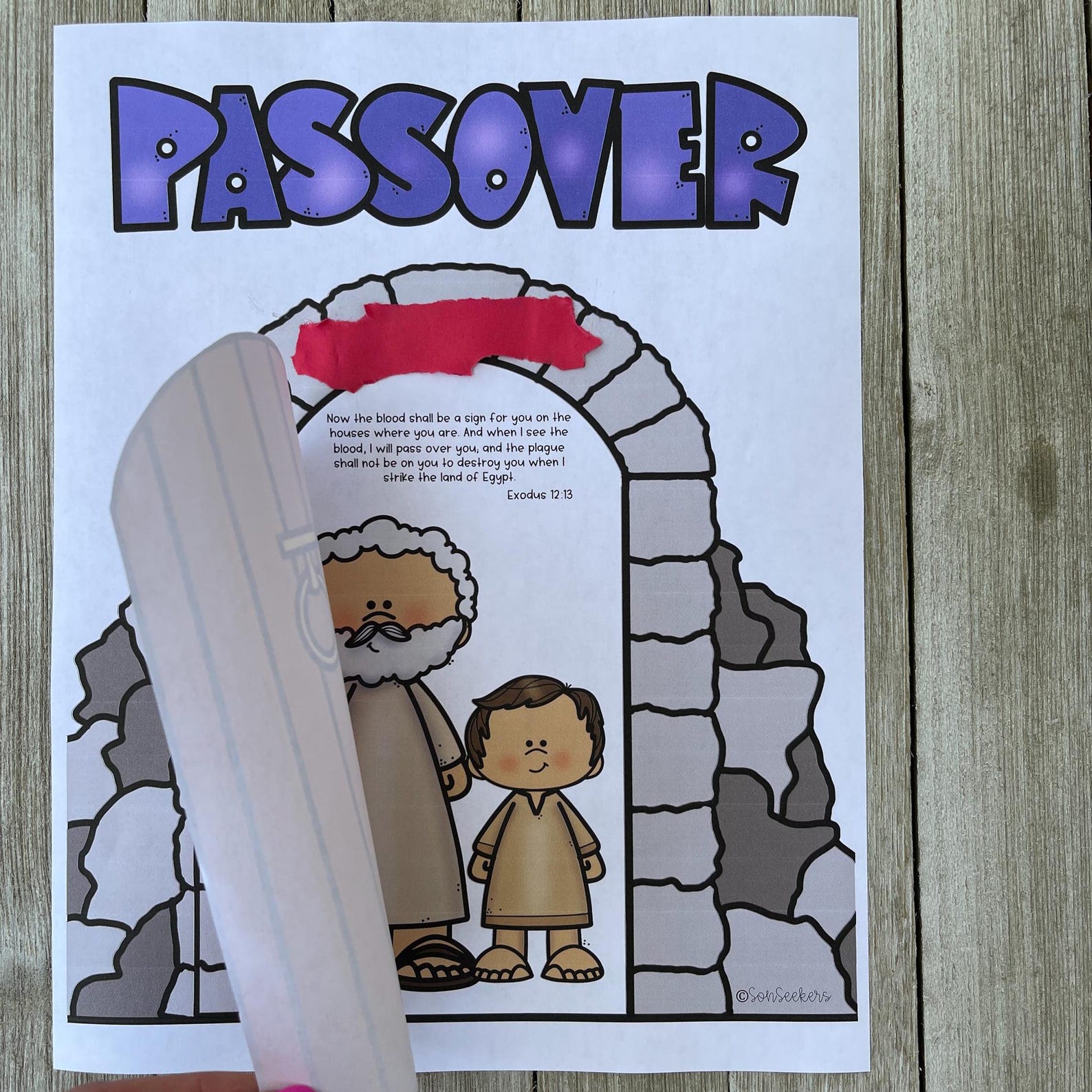 The Passover Bible Craft | Sunday School | Exodus 12:13 the Last Plague ...