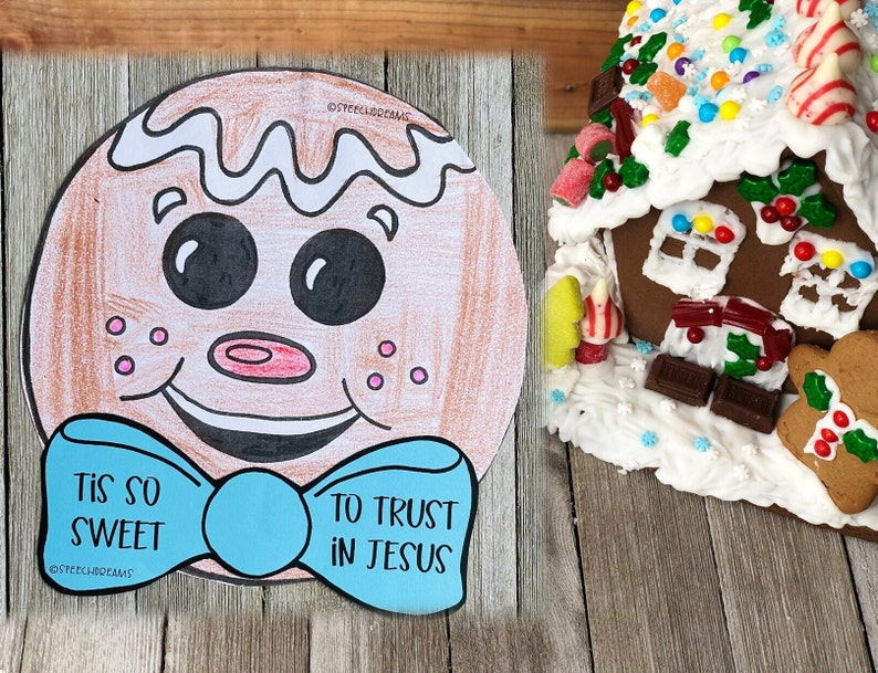 Winter Bible Craft for Kids: Gingerbread Man | Jesus Activity Christmas ...