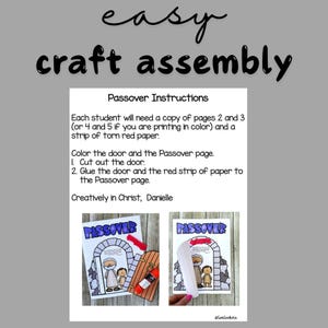 The Passover Bible Craft | Sunday School | Exodus 12:13 the Last Plague ...