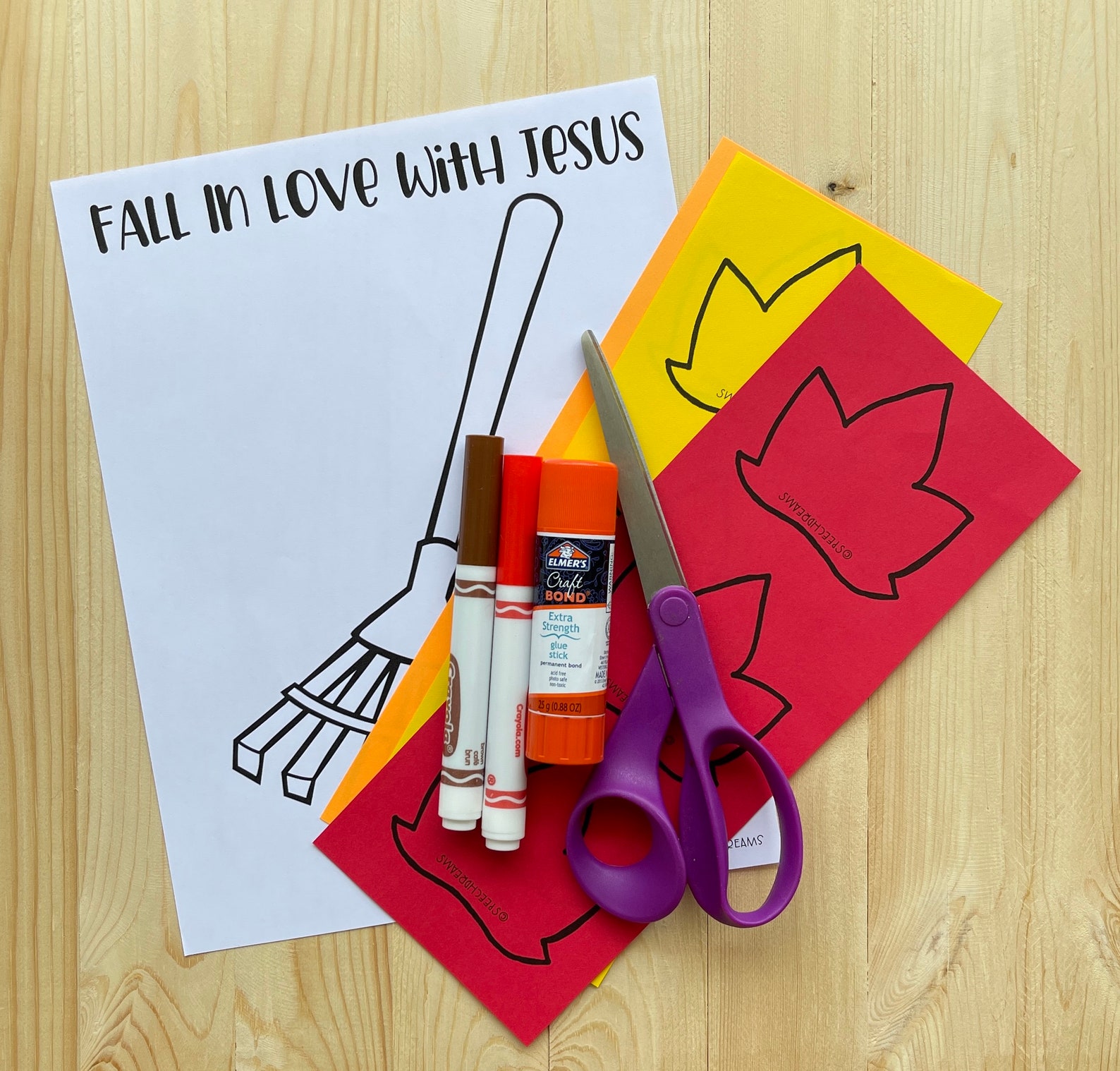 Fall Rake Christian Bible Craft for Kids | Sunday School - Etsy