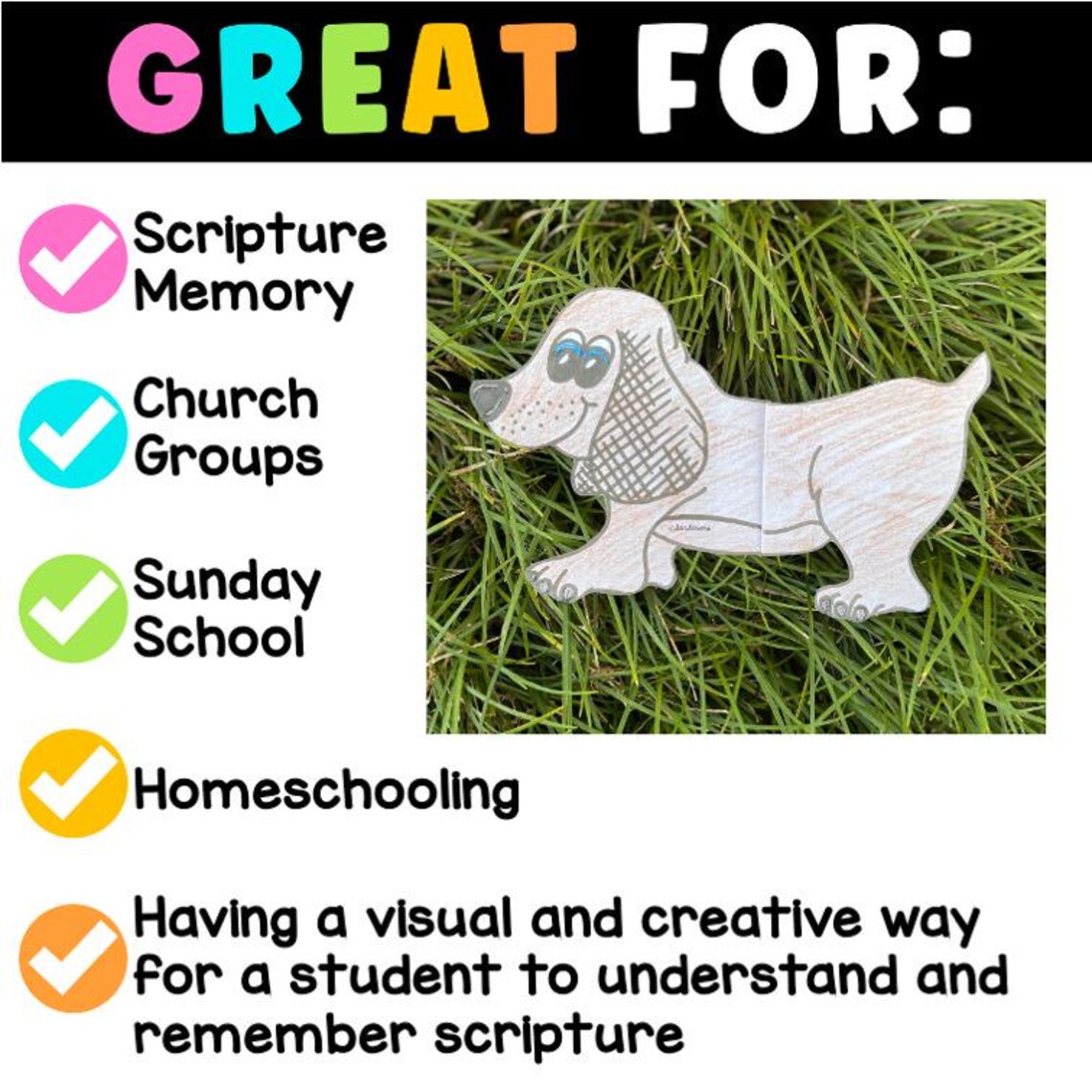 Dog Bible Verse Craft: Sunday School Activity (digital Download) - Etsy