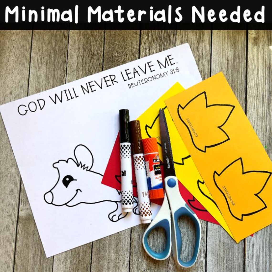 Fall Bible Craft Hedgehog | Sunday School | Deuteronomy 31:8 - Etsy