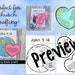 John 3:16 Christian Bible Craft for Kids | Sunday School Earth Heart ...