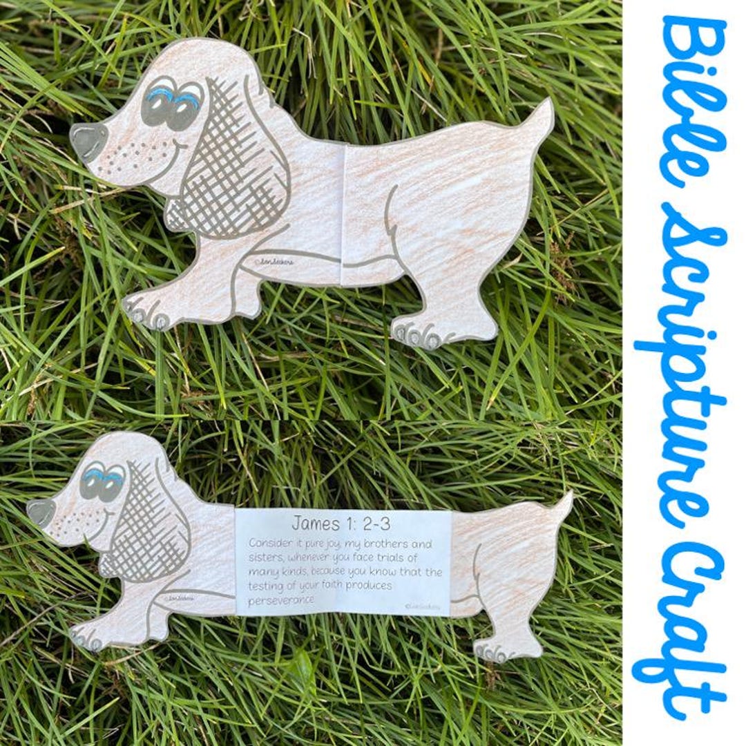 Dog Bible Verse Craft: Sunday School Activity (digital Download) - Etsy