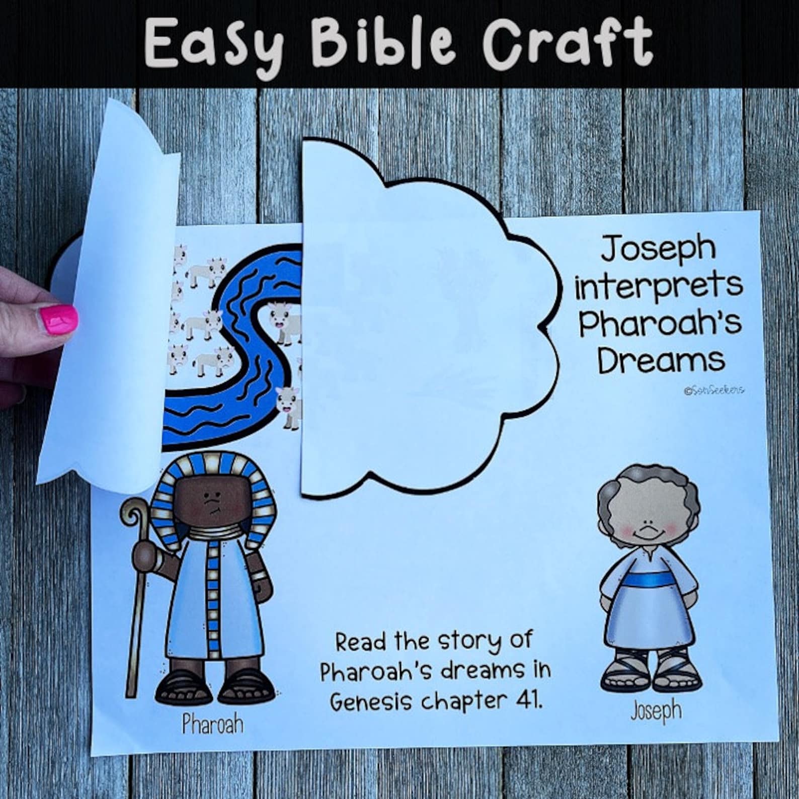 Joseph and Pharaoh's Dreams Bible Craft: Sunday School Activity (PDF ...