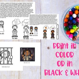 Joseph in Jail Bible Craft Sunday School - Etsy