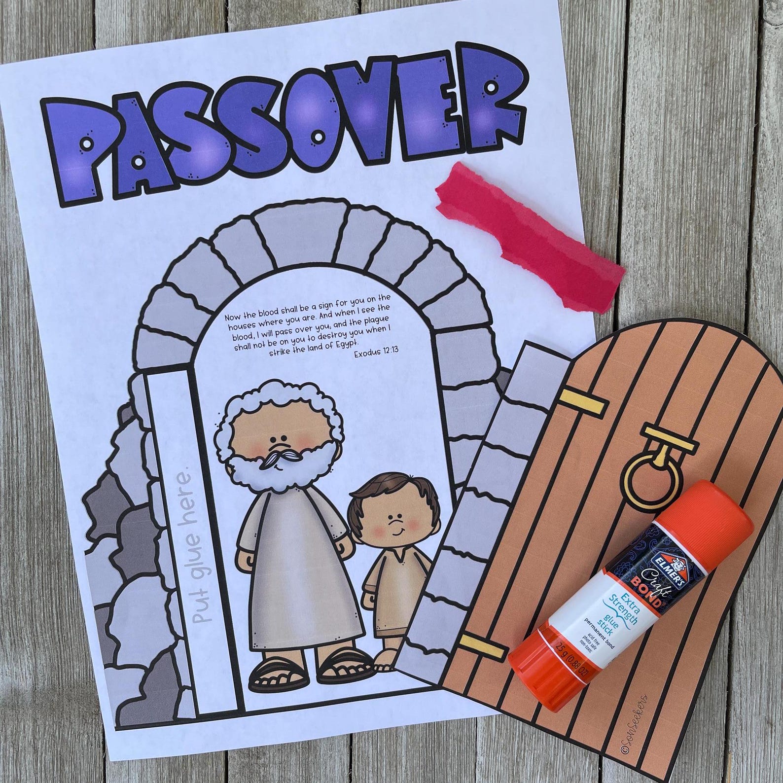 The Passover Bible Craft | Sunday School | Exodus 12:13 the Last Plague ...