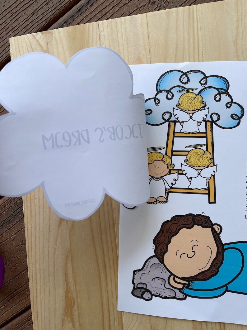 Jacobs Ladder Christian Bible Craft for Kids | Sunday School - Etsy