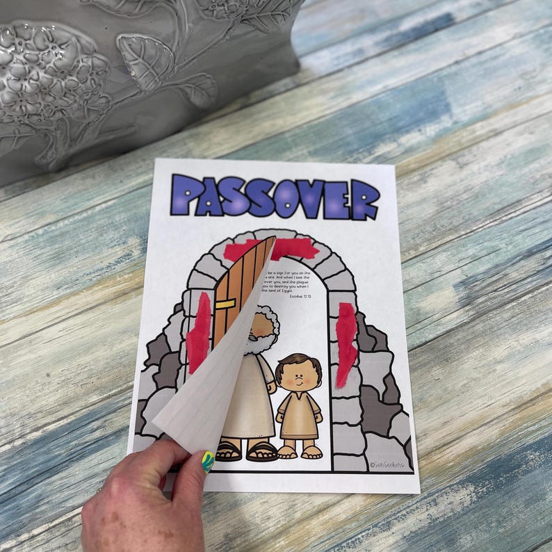 The Passover Bible Craft | Sunday School | Exodus 12:13 the Last Plague ...