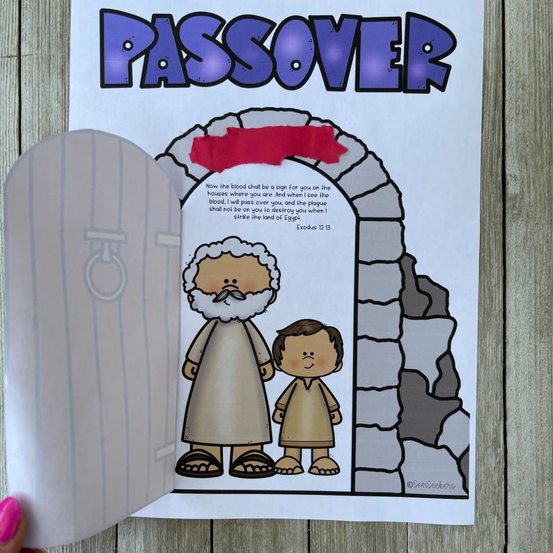 The Passover Bible Craft | Sunday School | Exodus 12:13 the Last Plague ...