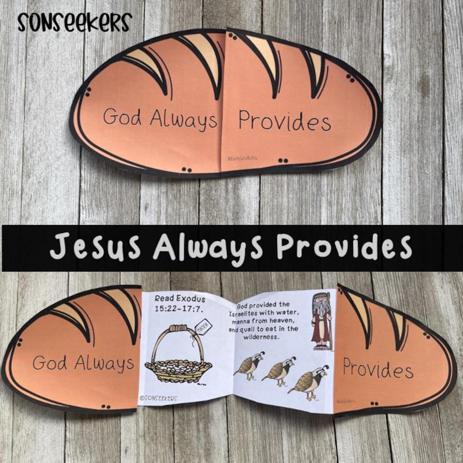 Manna From Heaven Bible Craft: Sunday School Lesson Activity - Etsy