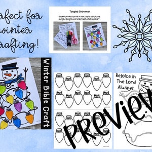 Winter Bible Craft for Kids: Christmas Snowman Rejoice in the Lord ...