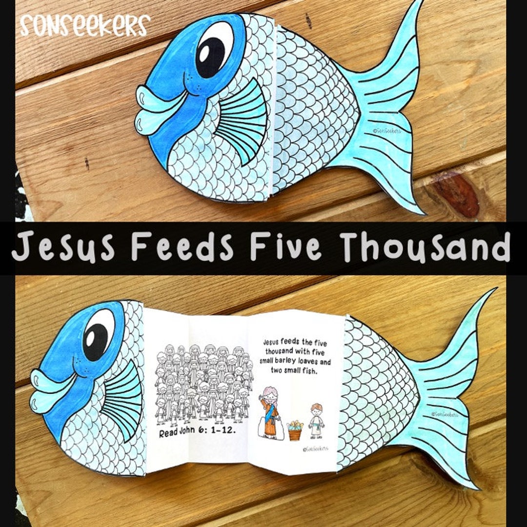Loaves and Fish Bible Craft: Jesus Feeds 5000 Activity (printable PDF ...