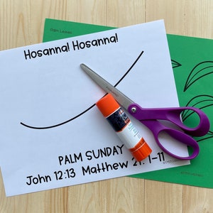 Palm Sunday Bible Craft for Kids | Christian School Student Activity ...