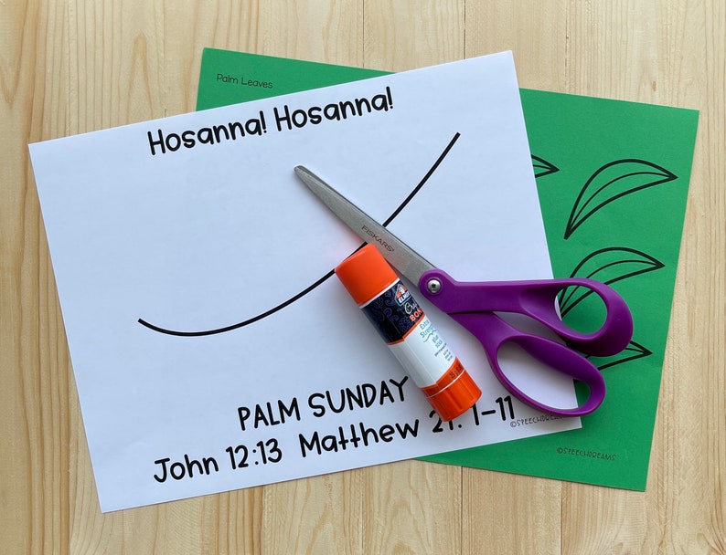 Palm Sunday Bible Craft for Kids | Christian School Student Activity ...