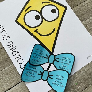 March Kite Spring Bible Craft With Scripture for Church or School - Etsy