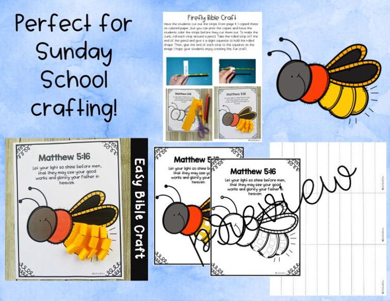 Christian Craft for Kids | Sunday School Matthew 5:16 Church Summer ...
