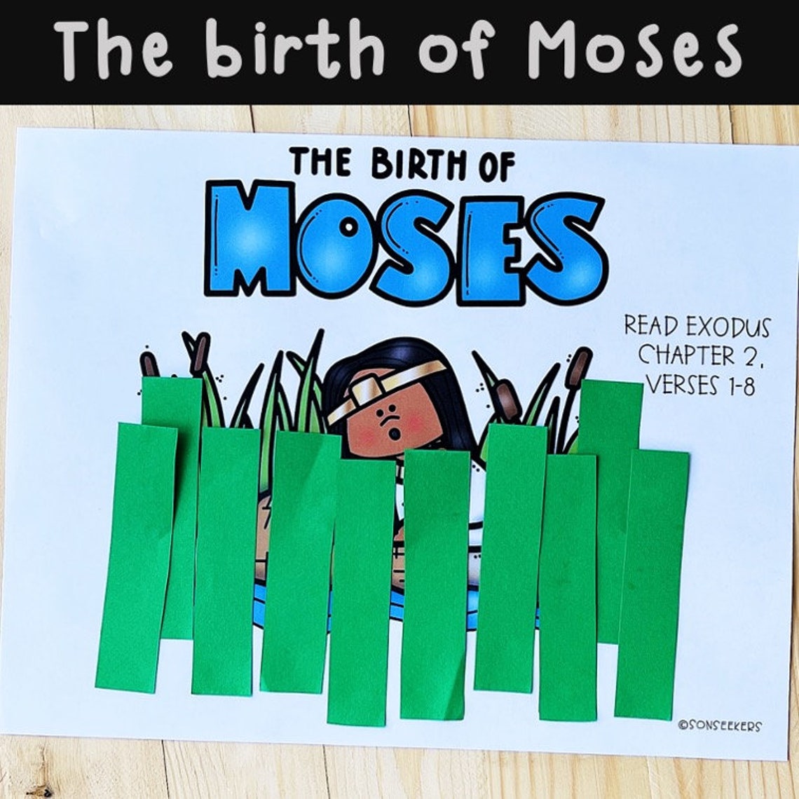 The Birth of Moses Church Lesson | Printable Sunday School Craft ...