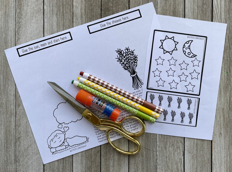 Joseph's Dreams Bible Story Craft: Sunday School Activity - Etsy