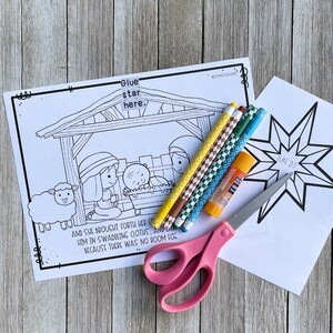 Christmas Bible Craft for Church Nativity Bible Craft for Kids ...