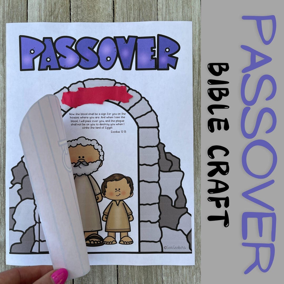 The Passover Bible Craft | Sunday School | Exodus 12:13 the Last Plague ...