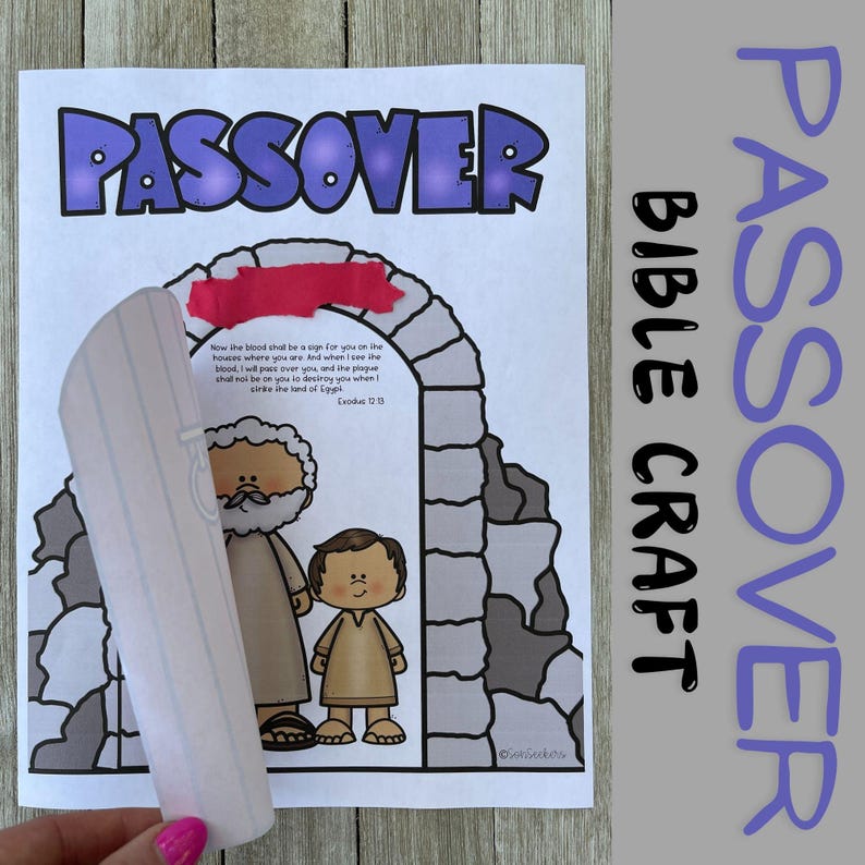 The Passover Bible Craft | Sunday School | Exodus 12:13 the Last Plague ...