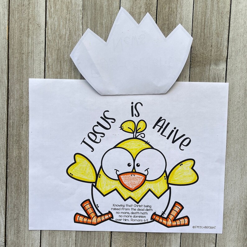 Easter Chick Bible Craft for Spring Sunday School - Etsy