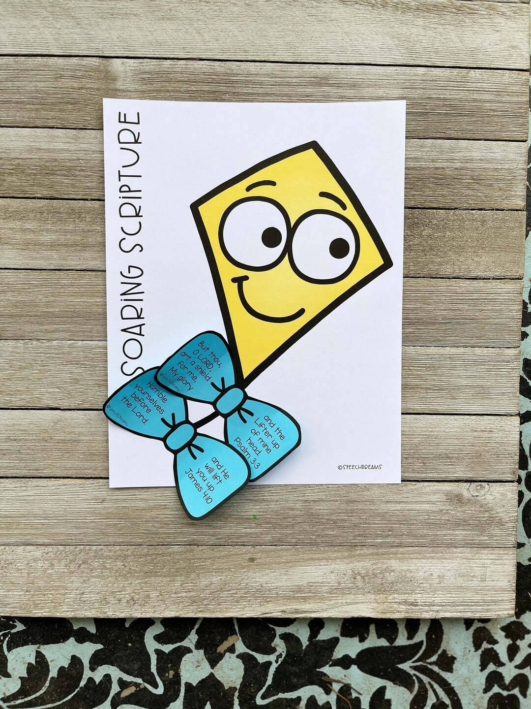 March Kite Spring Bible Craft With Scripture for Church or School - Etsy