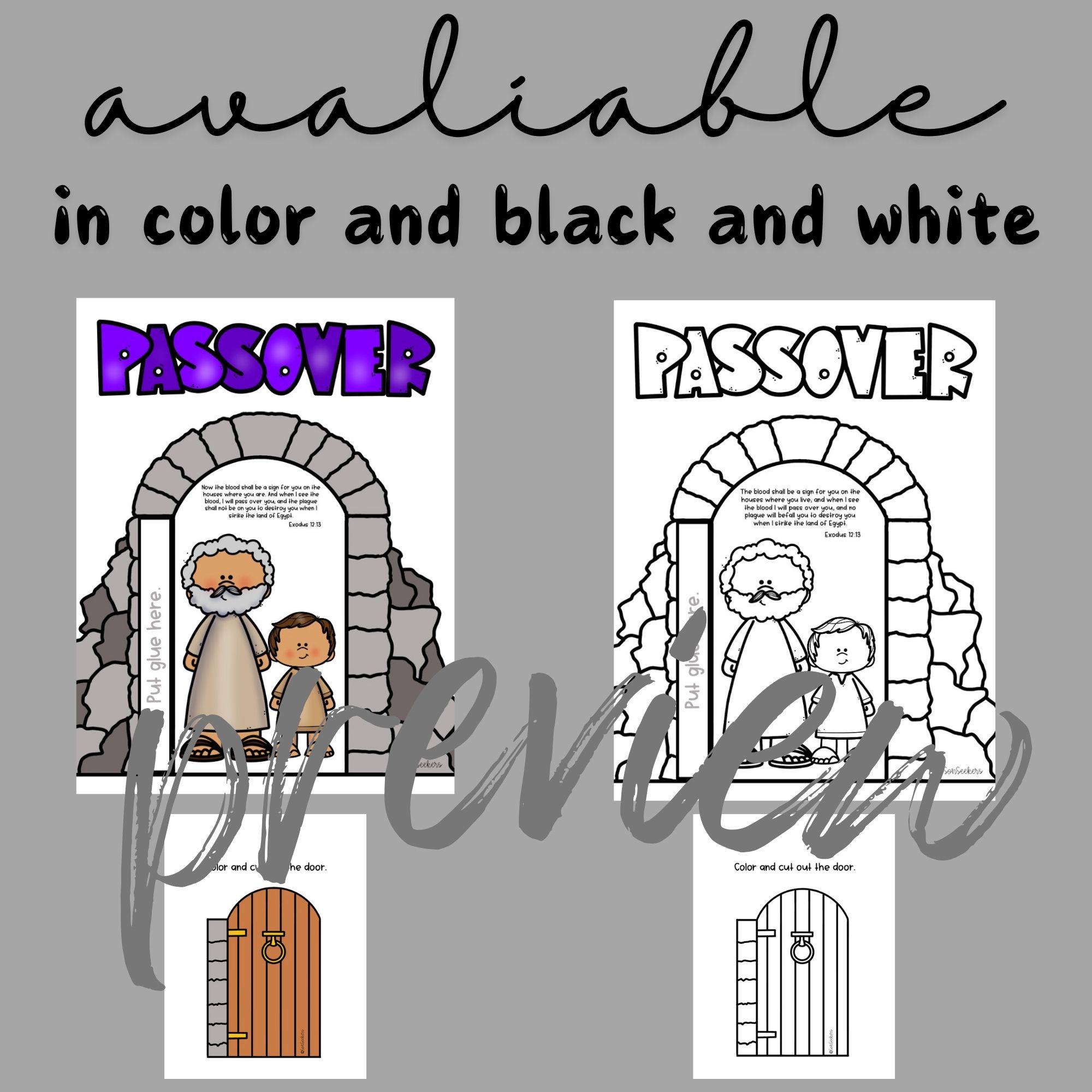 The Passover Bible Craft | Sunday School | Exodus 12:13 the Last Plague ...