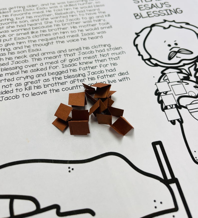 Jacob, Esau, Isaac & Rebekah Bible Craft | Sunday School - Etsy