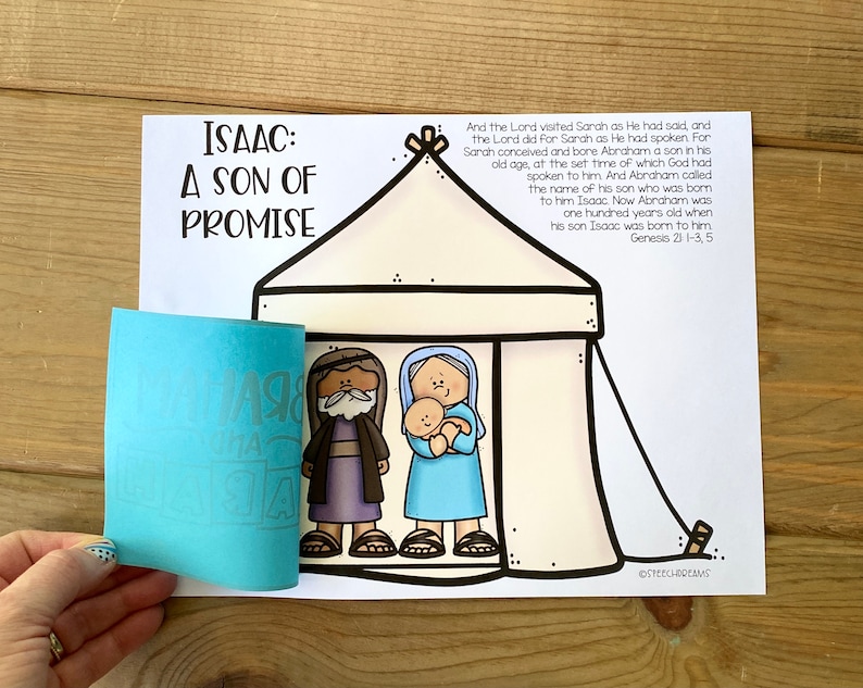 Abraham and Sarah Bible Craft for Kids Printable Christian Craft ...